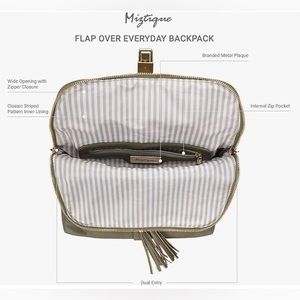 Miztique | Bags | Miztique The Diana Backpack Purse For Womenflap Over ...